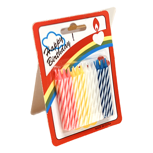 B2B Wholesale N.Y | Birthday Candles | 24s Pack | Colourful